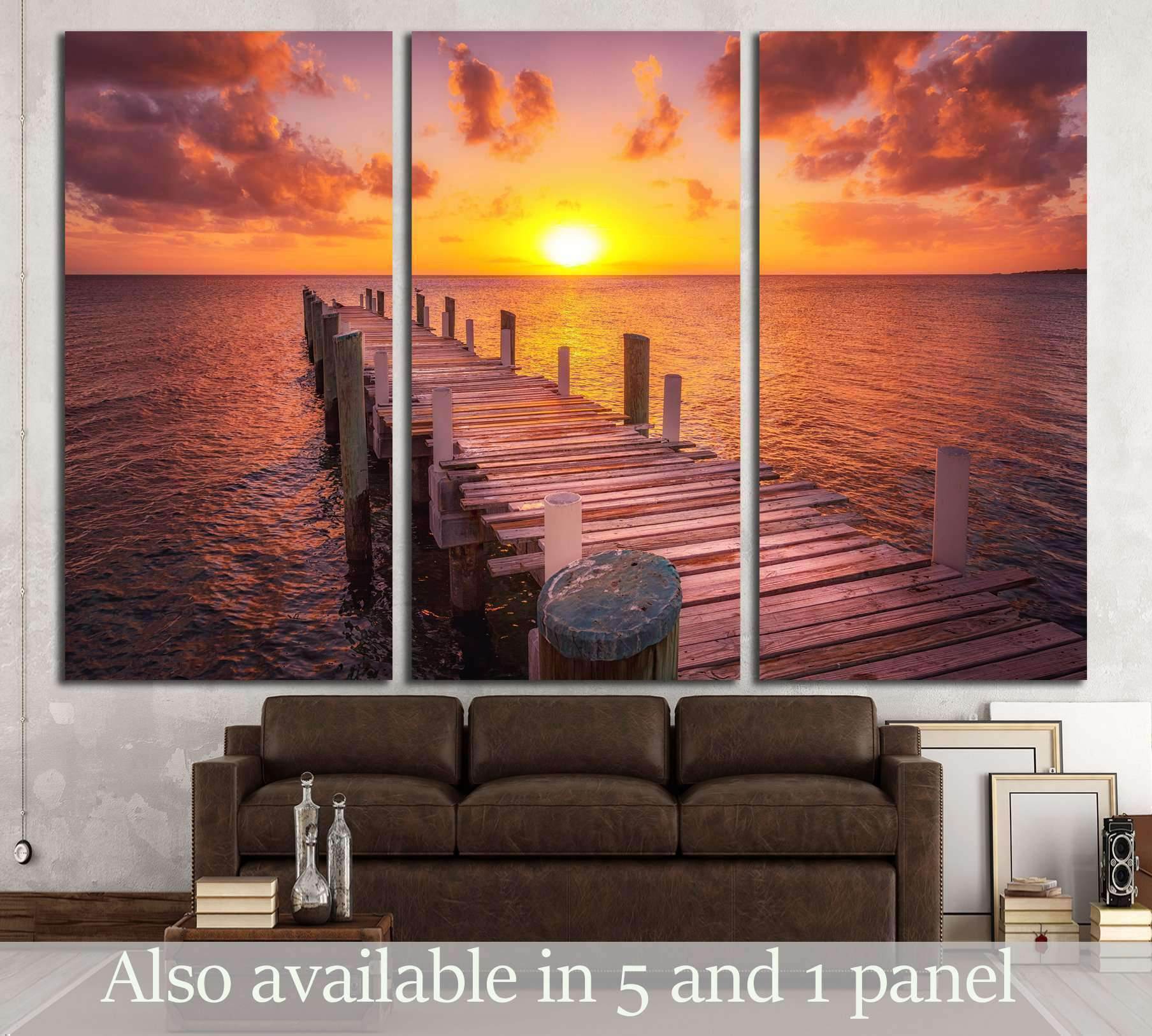 Sunrise & Sunset Wall Art | Zellart Canvas Prints