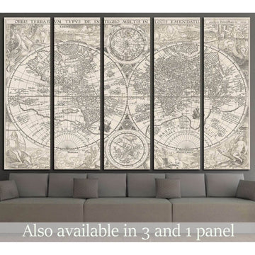 World & Country Maps | Zellart Canvas Prints