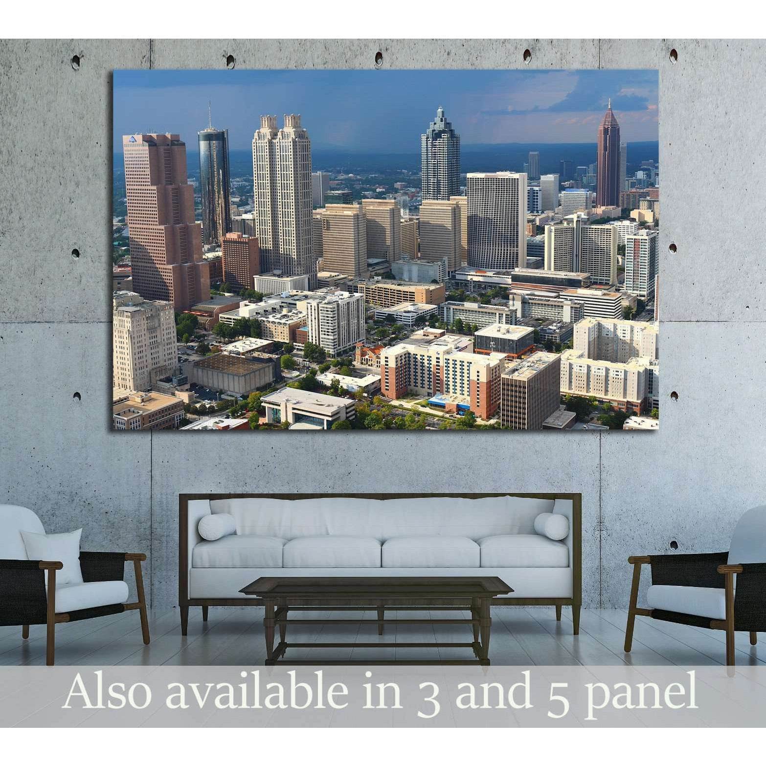 Atlanta Skyline Canvas Print, Urban Cityscape - Zellart
